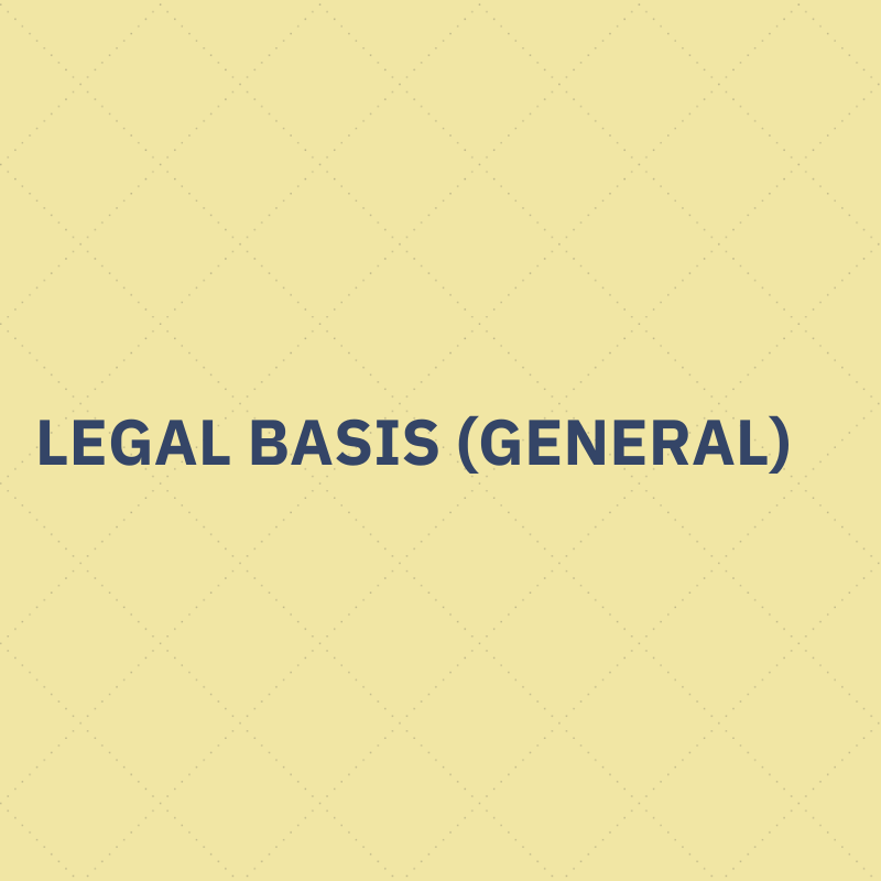 Guidelines on the legal basis for processing personal data
